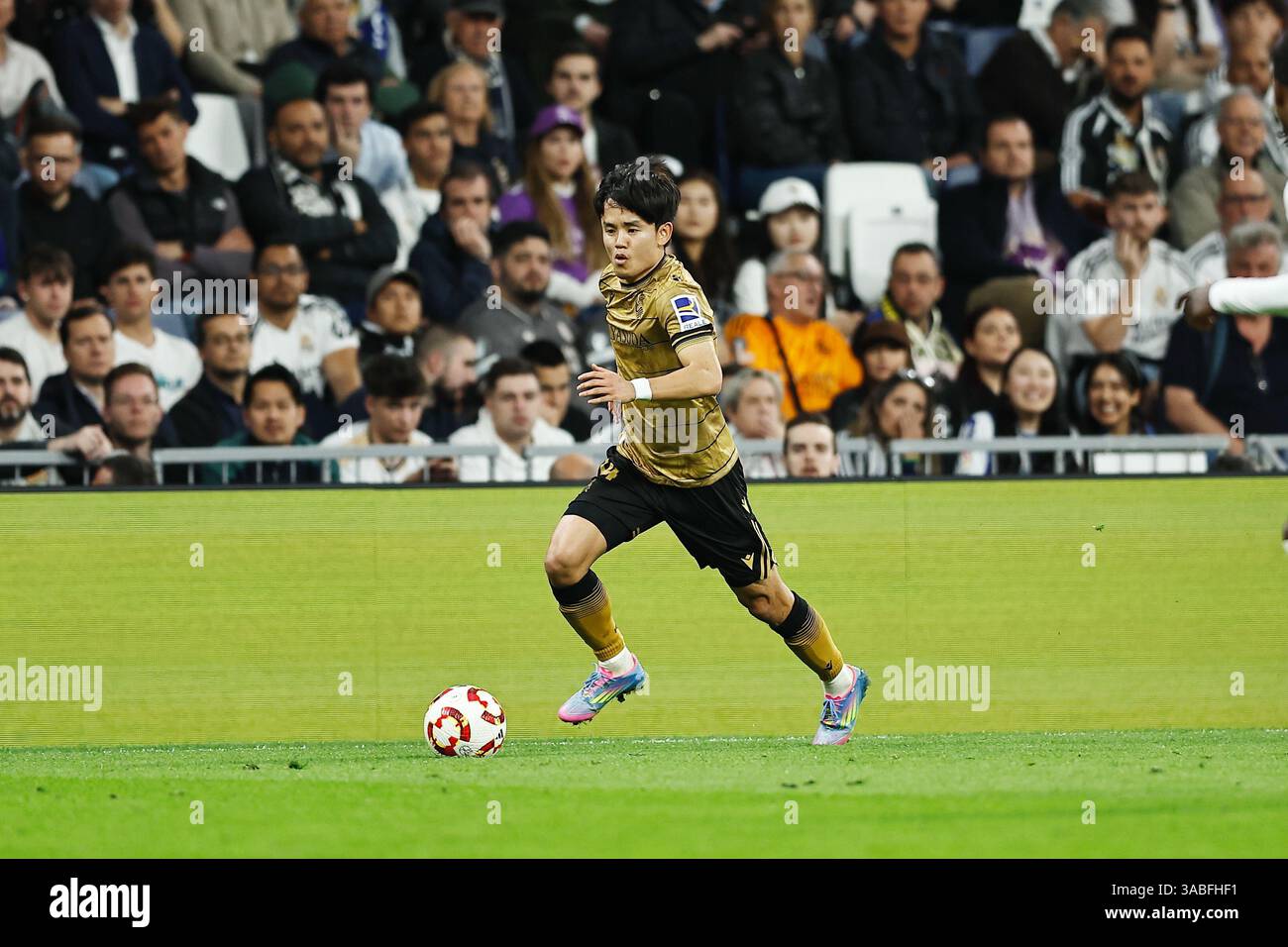 Madrid, Spain. 1st Apr, 2025. Takefusa Kubo (Sociedad) Football/Soccer ...