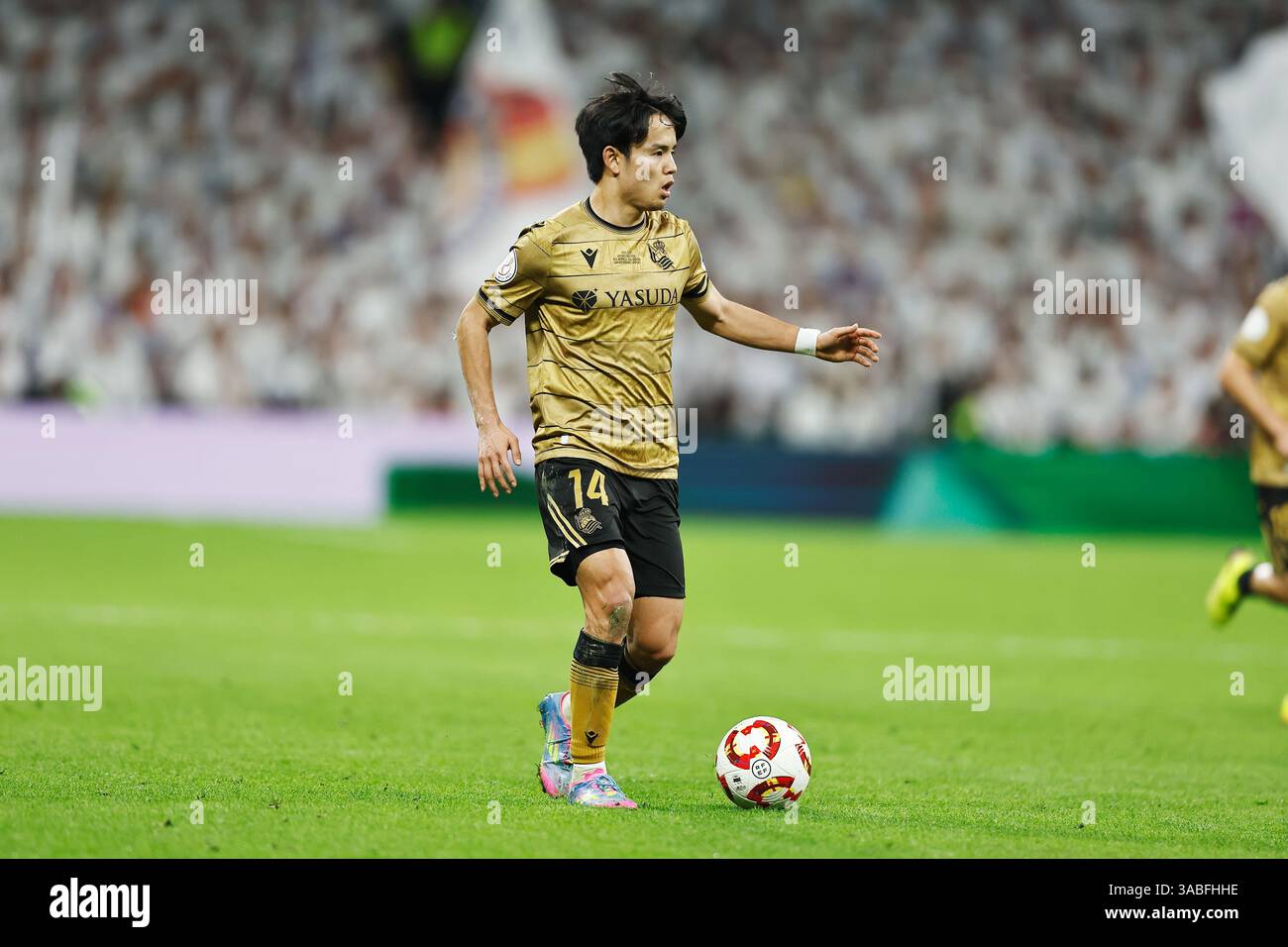 Madrid, Spain. 1st Apr, 2025. Takefusa Kubo (Sociedad) Football/Soccer ...