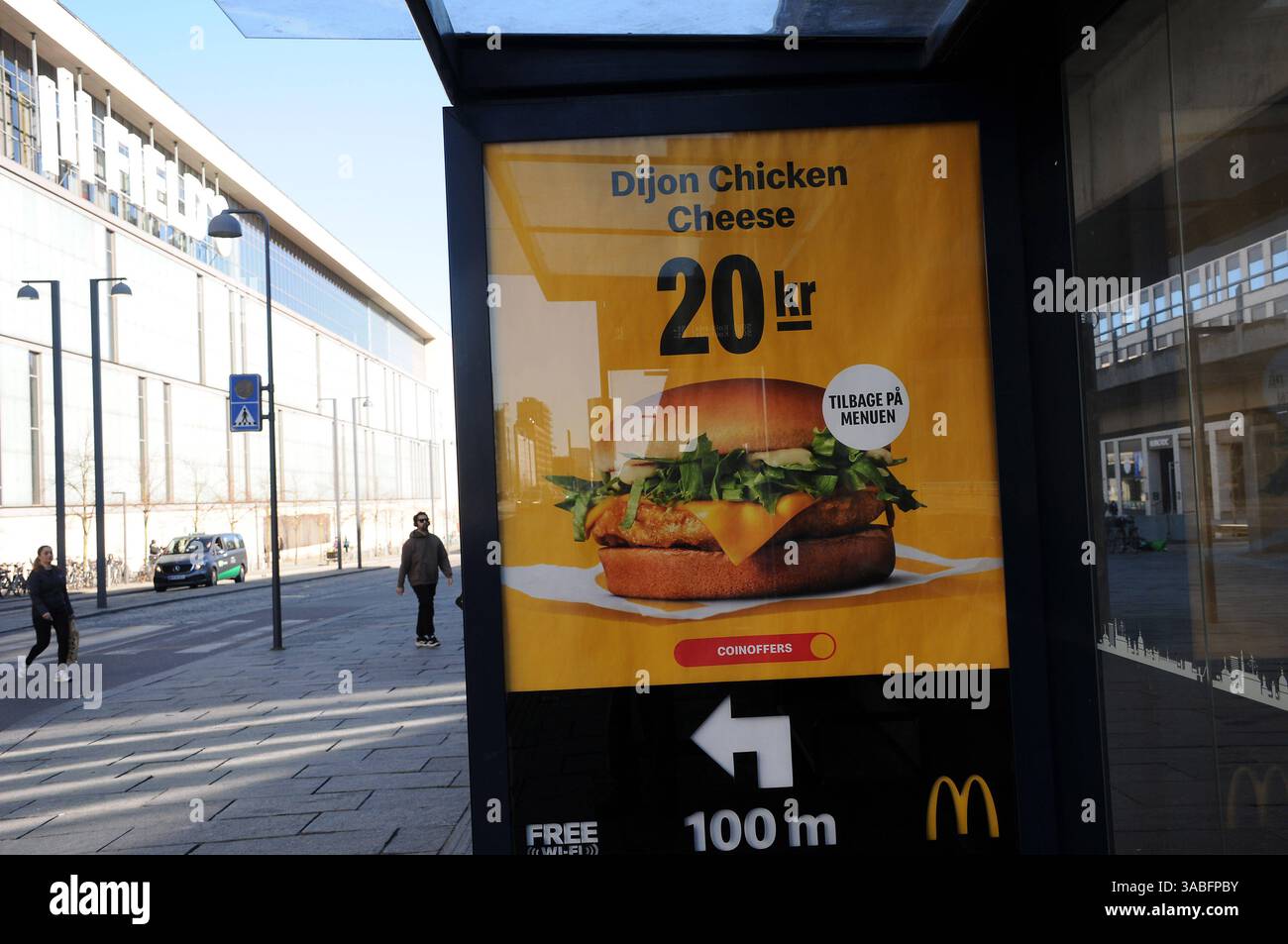 Copenhagen/ Denmark/02 APRIL 2025 / McDonalds fast food restaurant in ...