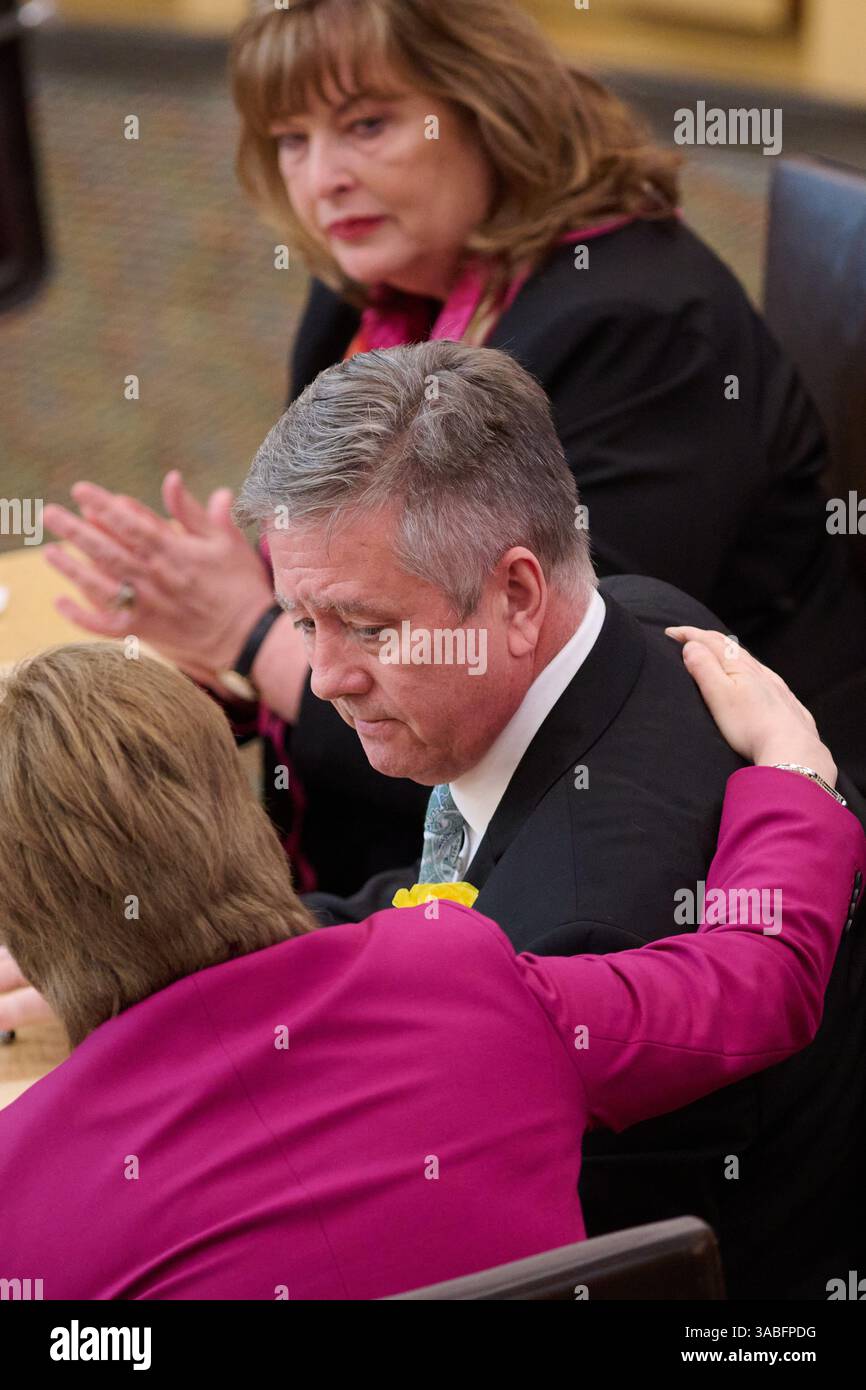 Edinburgh Scotland, UK 02 April 2025. Keith Brown MSP at the Scottish ...