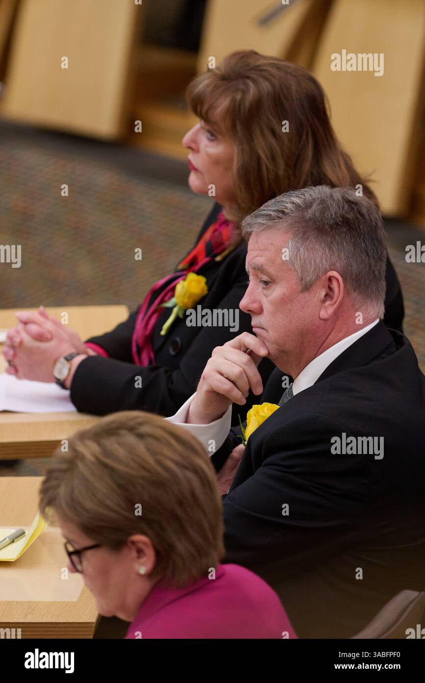 Edinburgh Scotland, UK 02 April 2025. Keith Brown MSP at the Scottish ...