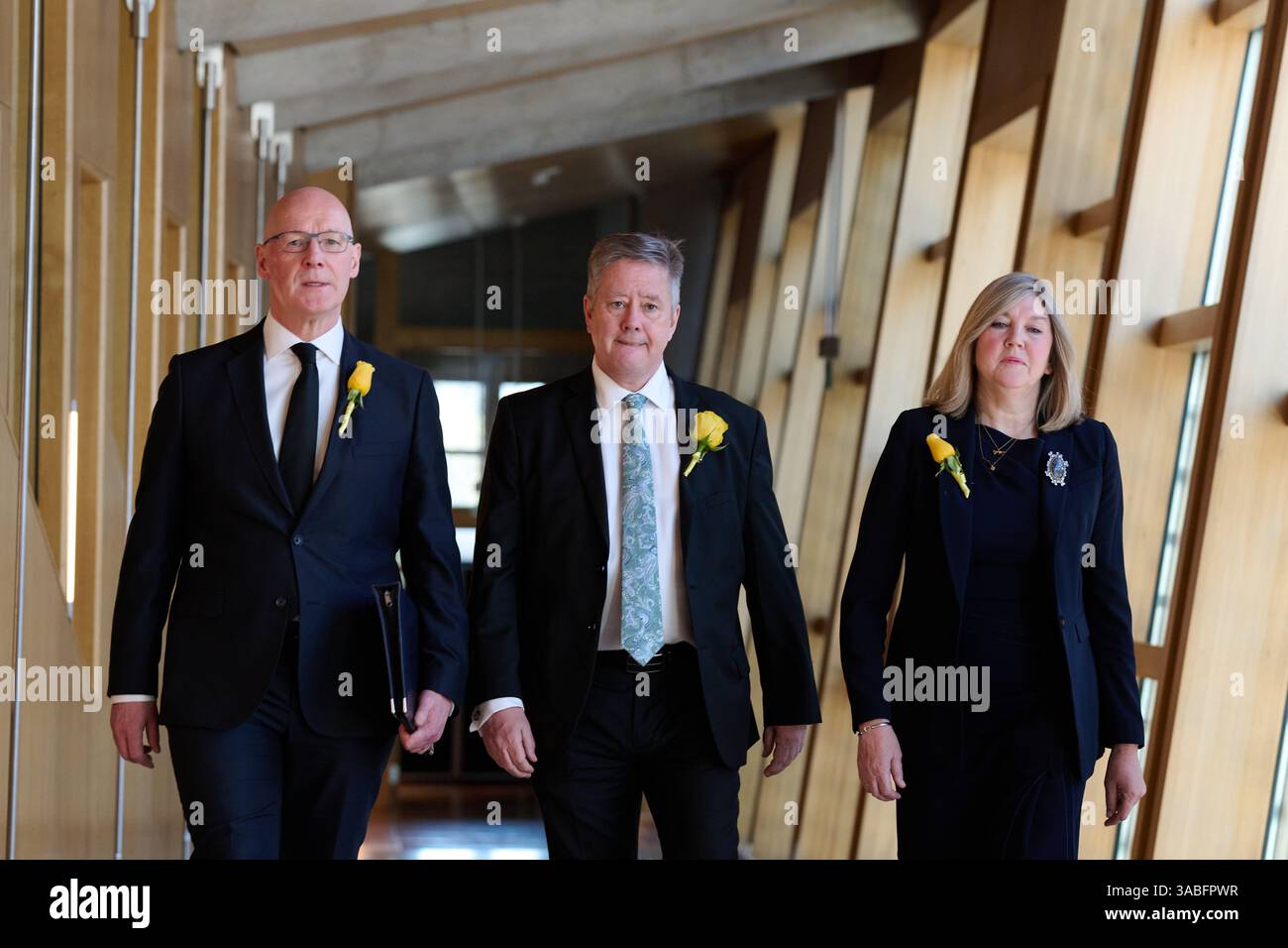 Edinburgh Scotland, UK 02 April 2025. First Minister John Swinney ...