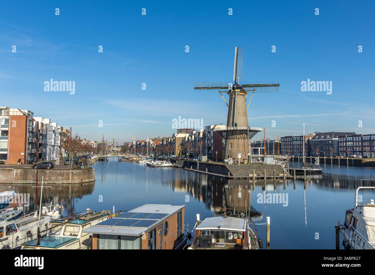 Rotterdam, the Netherlands. 02 February 2025. Grain mill at Historic ...