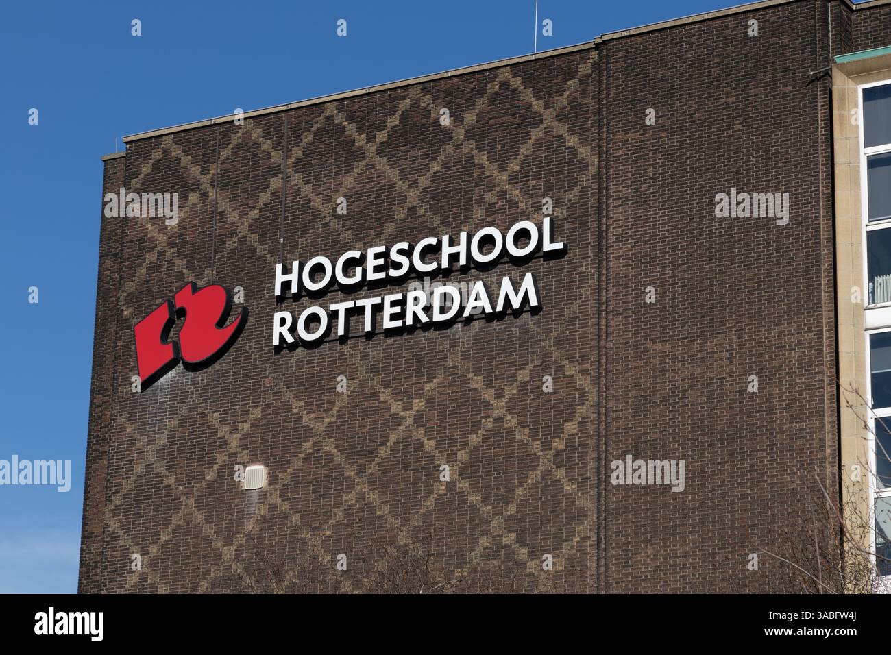Rotterdam, the Netherlands. 02 February 2025. Logo Hogeschool Rotterdam ...