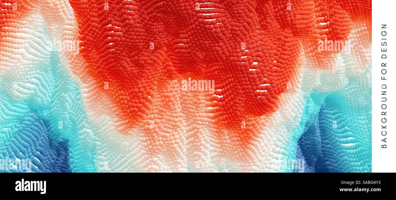 Liquid paint abstraction. Art design. Texture with dynamic particles ...