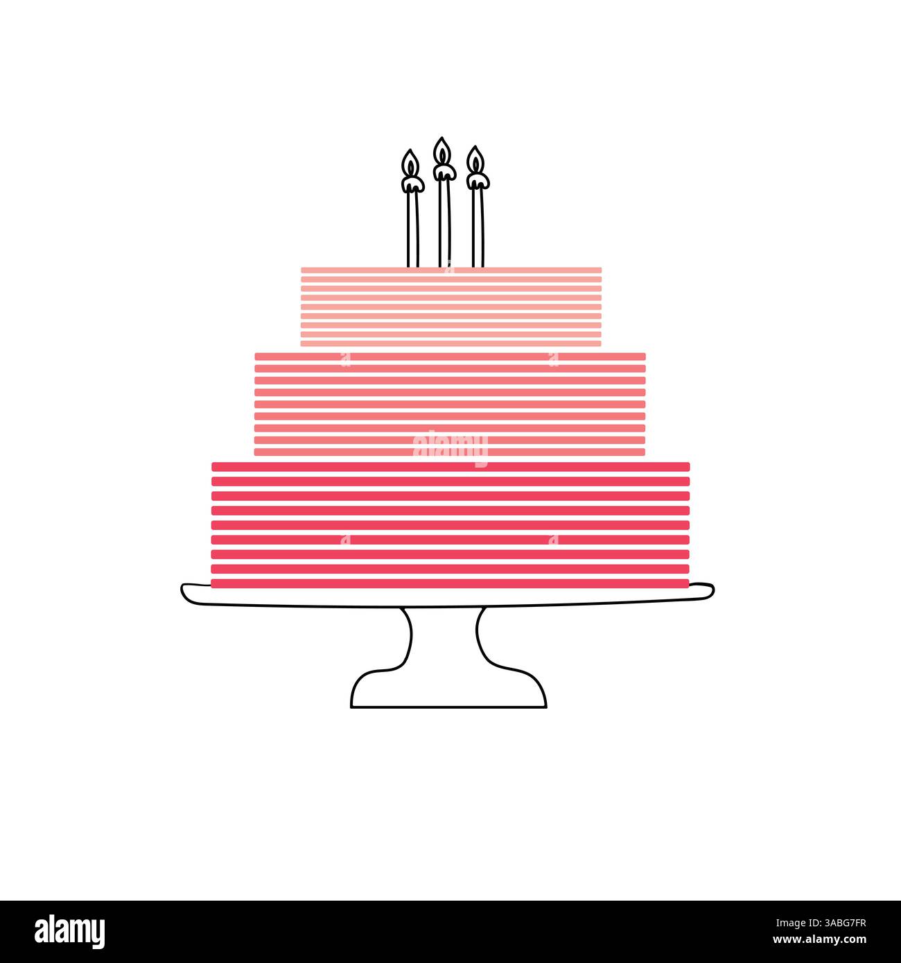 Birthday cake candles candy Stock Vector Images - Alamy
