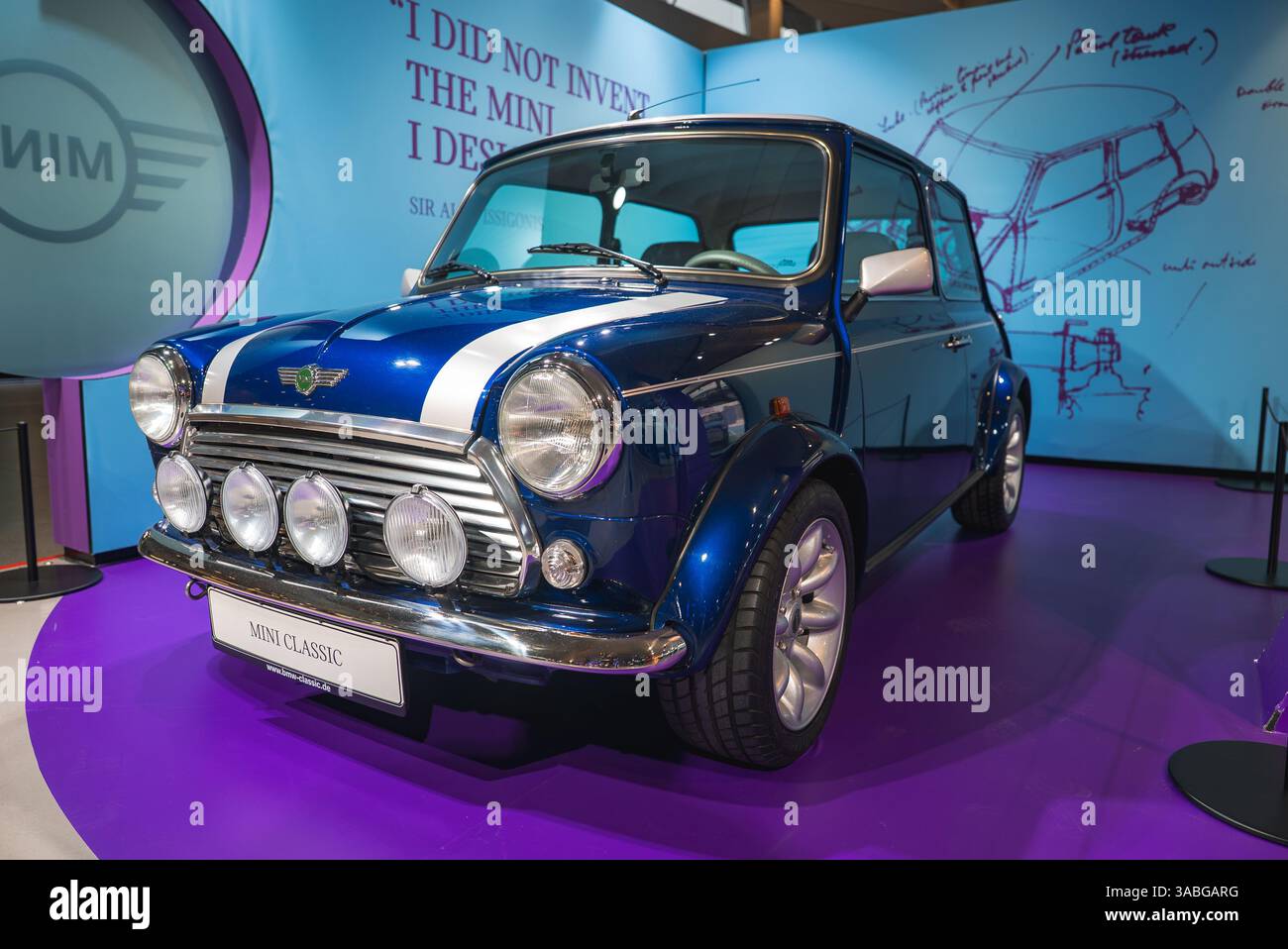 Classic mini blueprint hi-res stock photography and images - Alamy