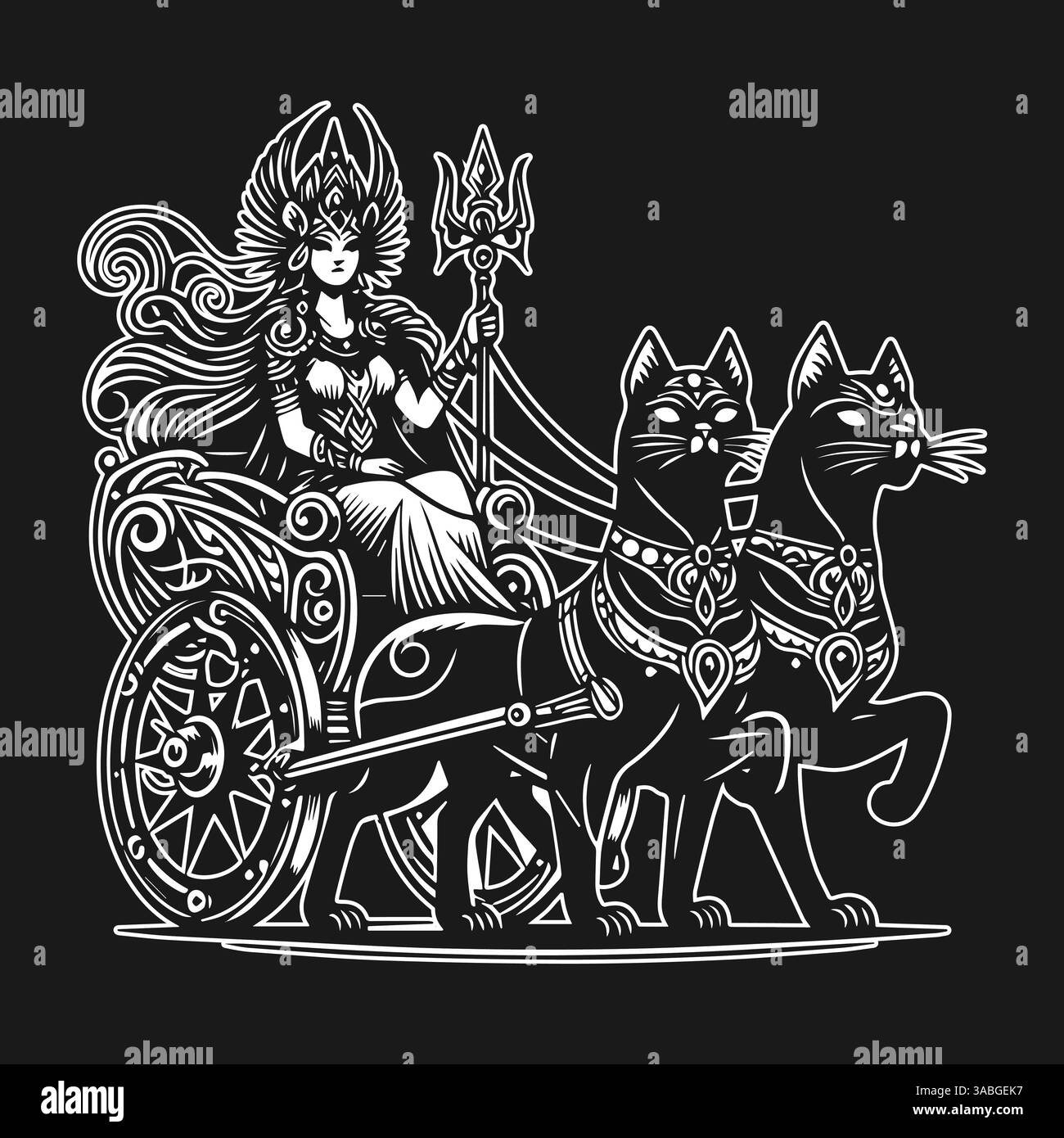 Goddess freya Stock Vector Images - Alamy