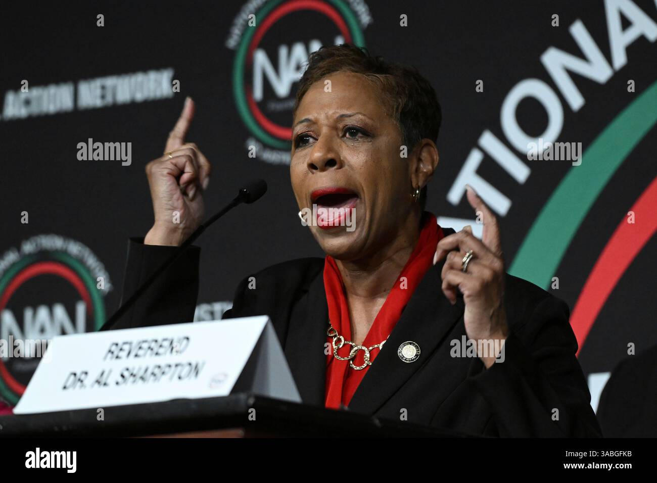 Photo by: NDZ/STAR MAX/IPx 2025 4/2/25 Adrienne Adams attends the 2025 National Action Network's ...