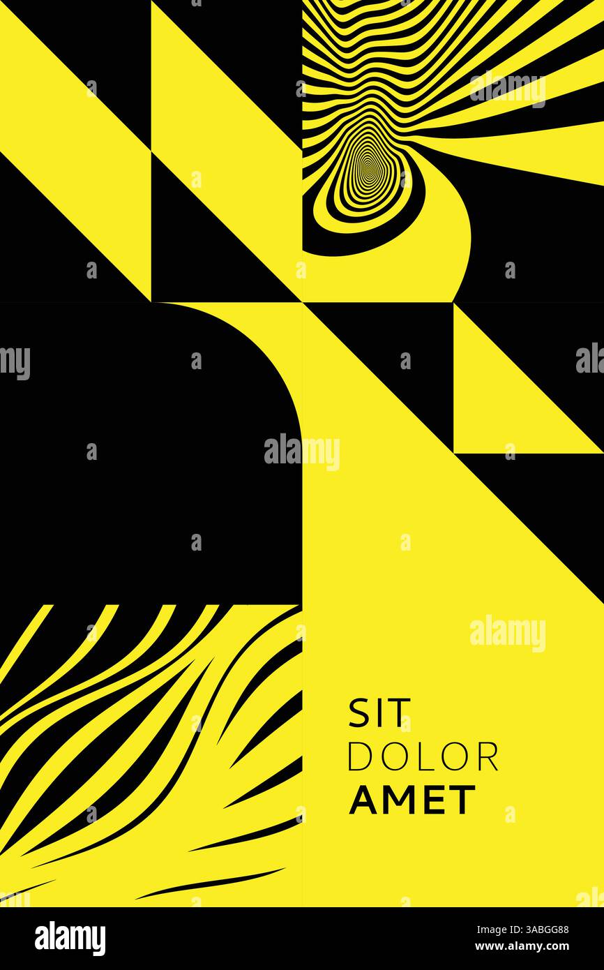 Poster banner 3d collage Stock Vector Images - Alamy