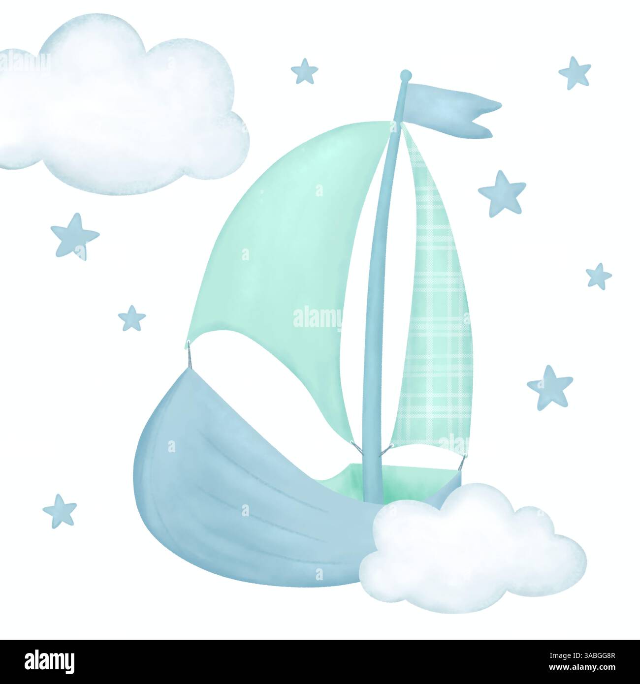 yacht icon isolated on white background. Sail Boat cartoon drawing for ...