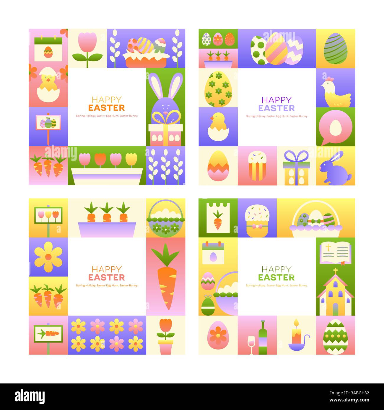 Cake square illustration Stock Vector Images - Alamy