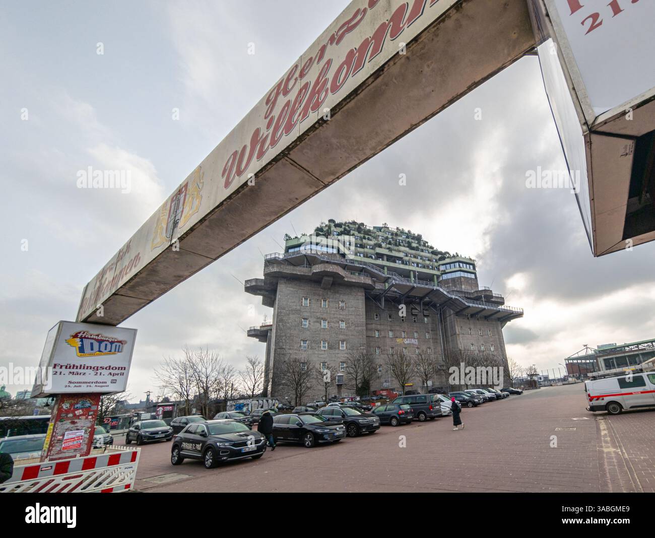Hamburg, Germany. 13th Mar, 2035. View of the Green Bunker on ...