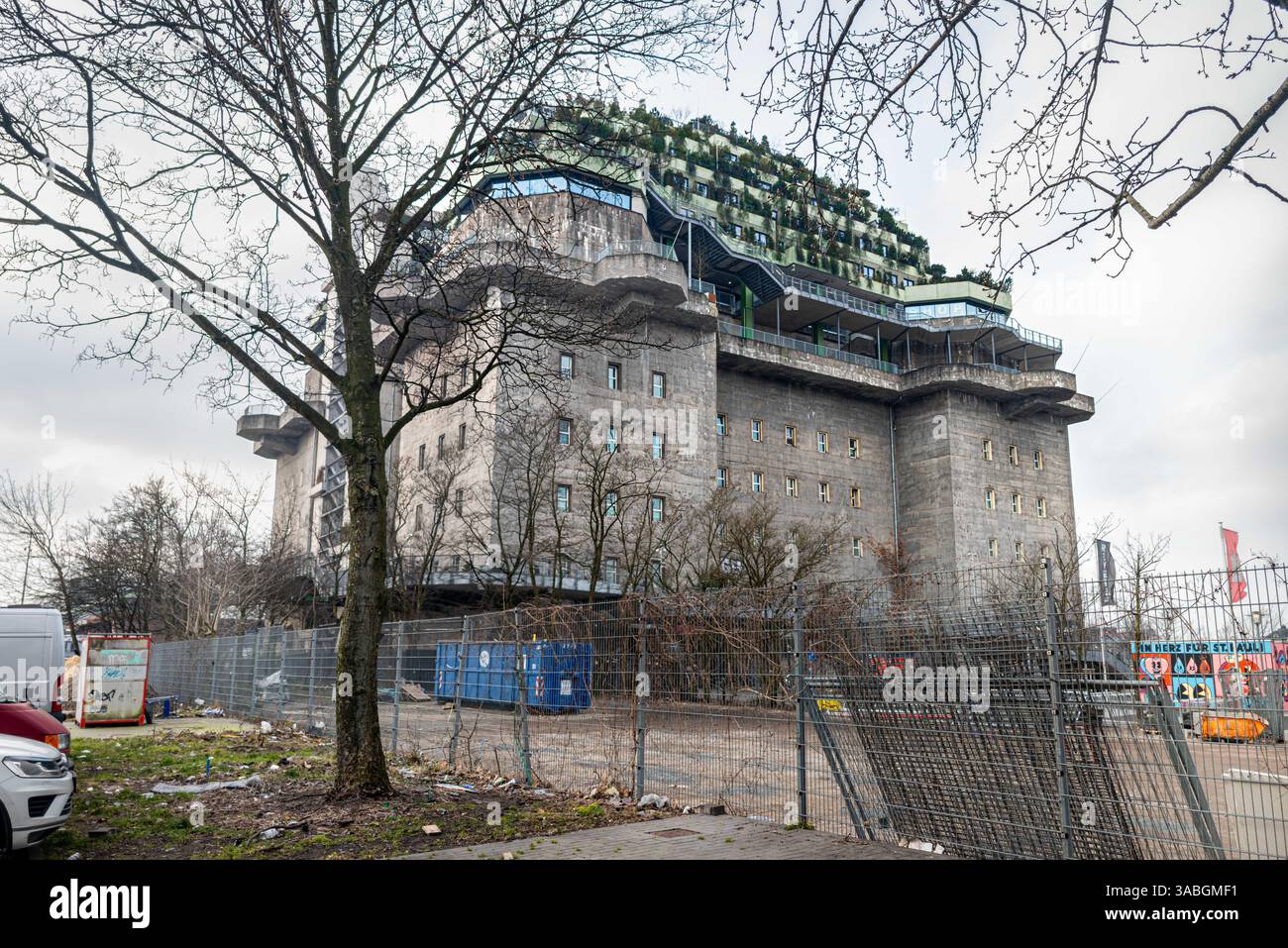 Hamburg, Germany. 13th Mar, 2035. View of the Green Bunker on ...