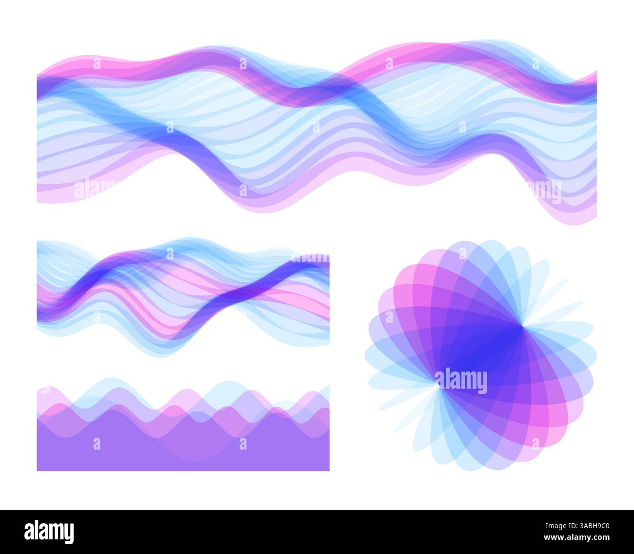 Vibrant blue sea waves Cut Out Stock Images & Pictures - Alamy