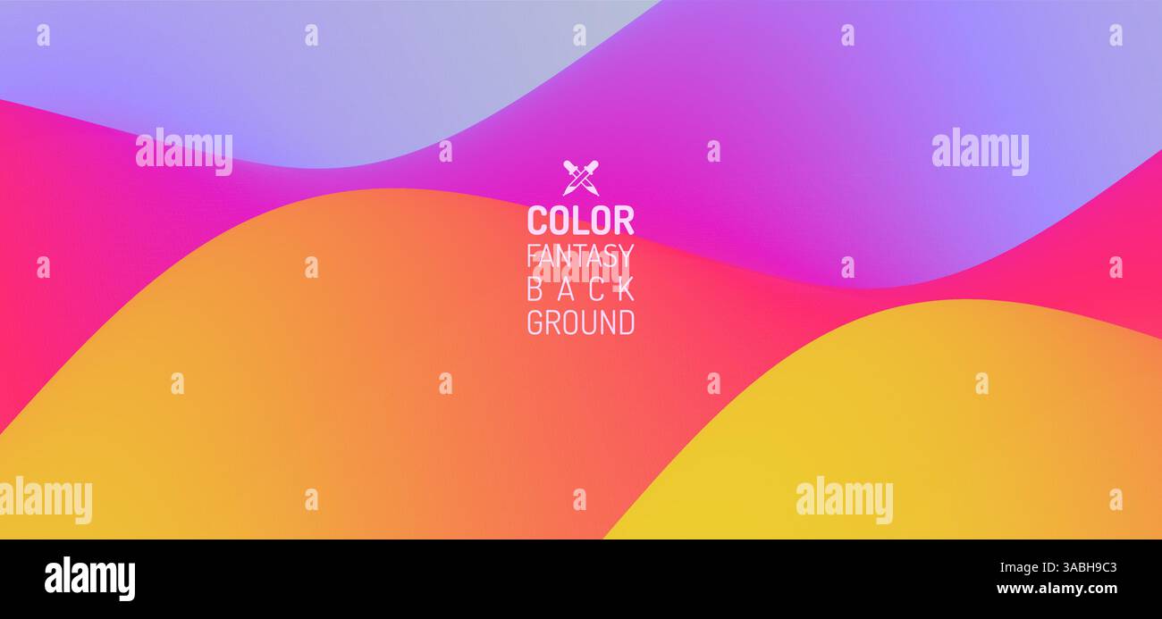 Multilayer texture. Abstract wavy background with modern gradient ...