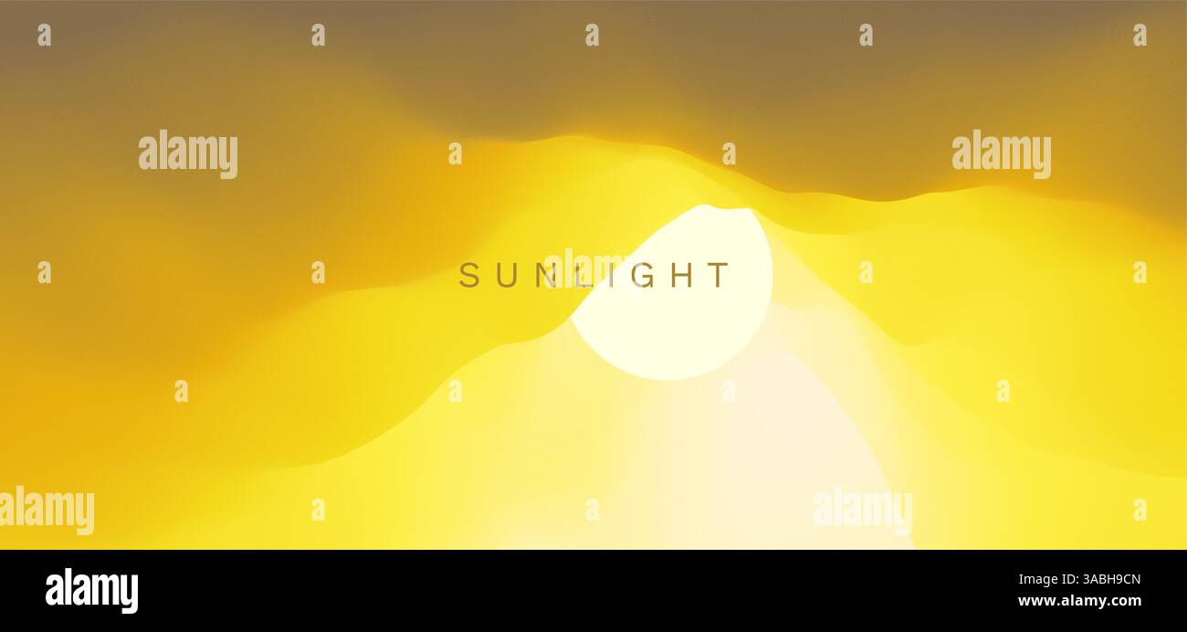 Sky with the sun in the clouds. Sunset. Background of nature. Modern ...