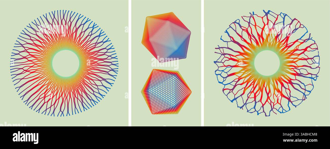 Circle frame element. Radial racy vector logo design. Array with ...