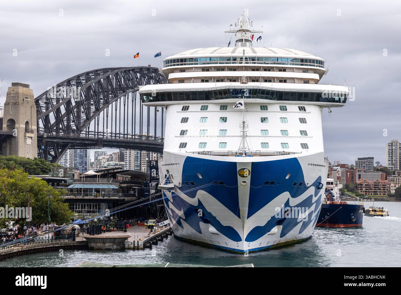 Cruise Ship Royal Princess Docked at Overseas Passenger Terminal in ...