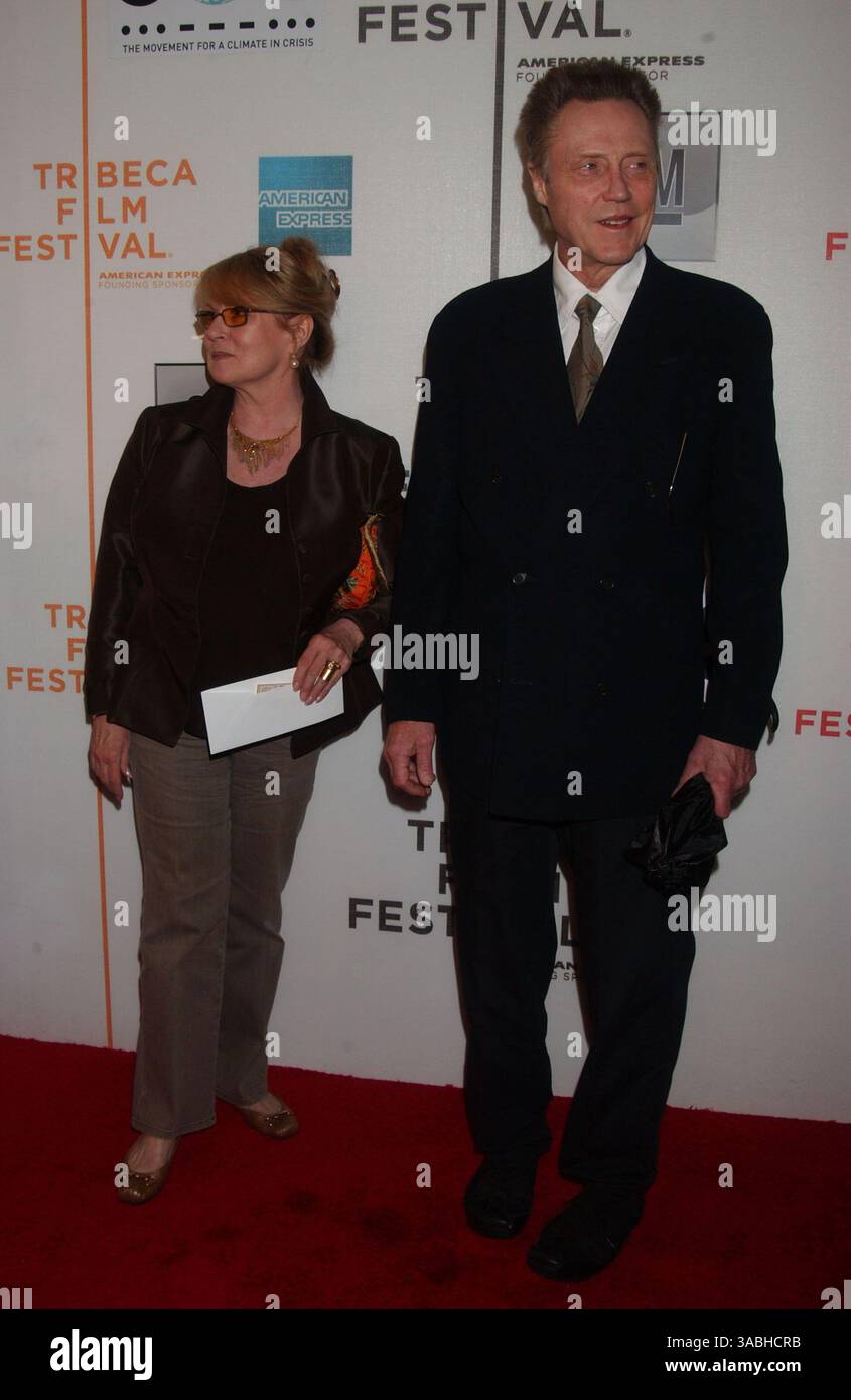 April 25 2007, New York CityActor Christopher Walken (r) and wife ...