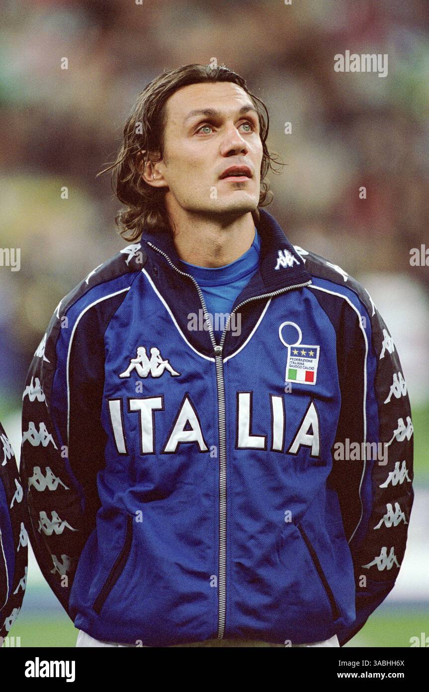Paolo maldini captain italian national team hi-res stock photography ...