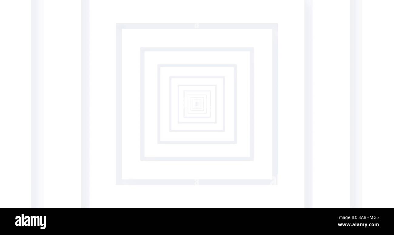 Image of grey concentric squares moving over white background Stock ...