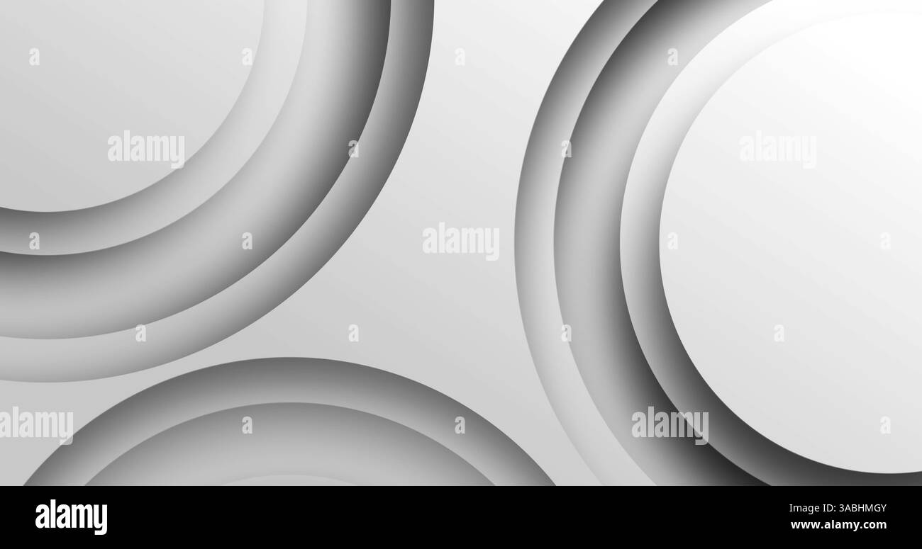 Image of bevelled grey curves moving over white background Stock Photo ...