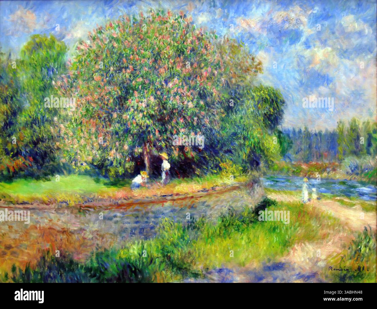 Blooming Chestnut Tree, 1881 (painting) by Renoir, Pierre Auguste (1841 ...