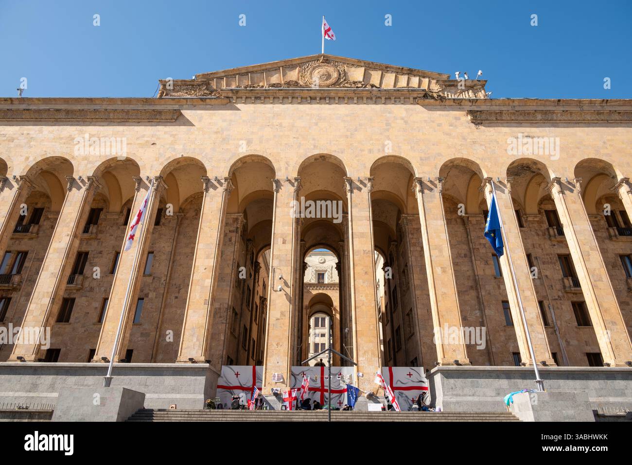 Parliament of Georgia Building, national legislature located in ...