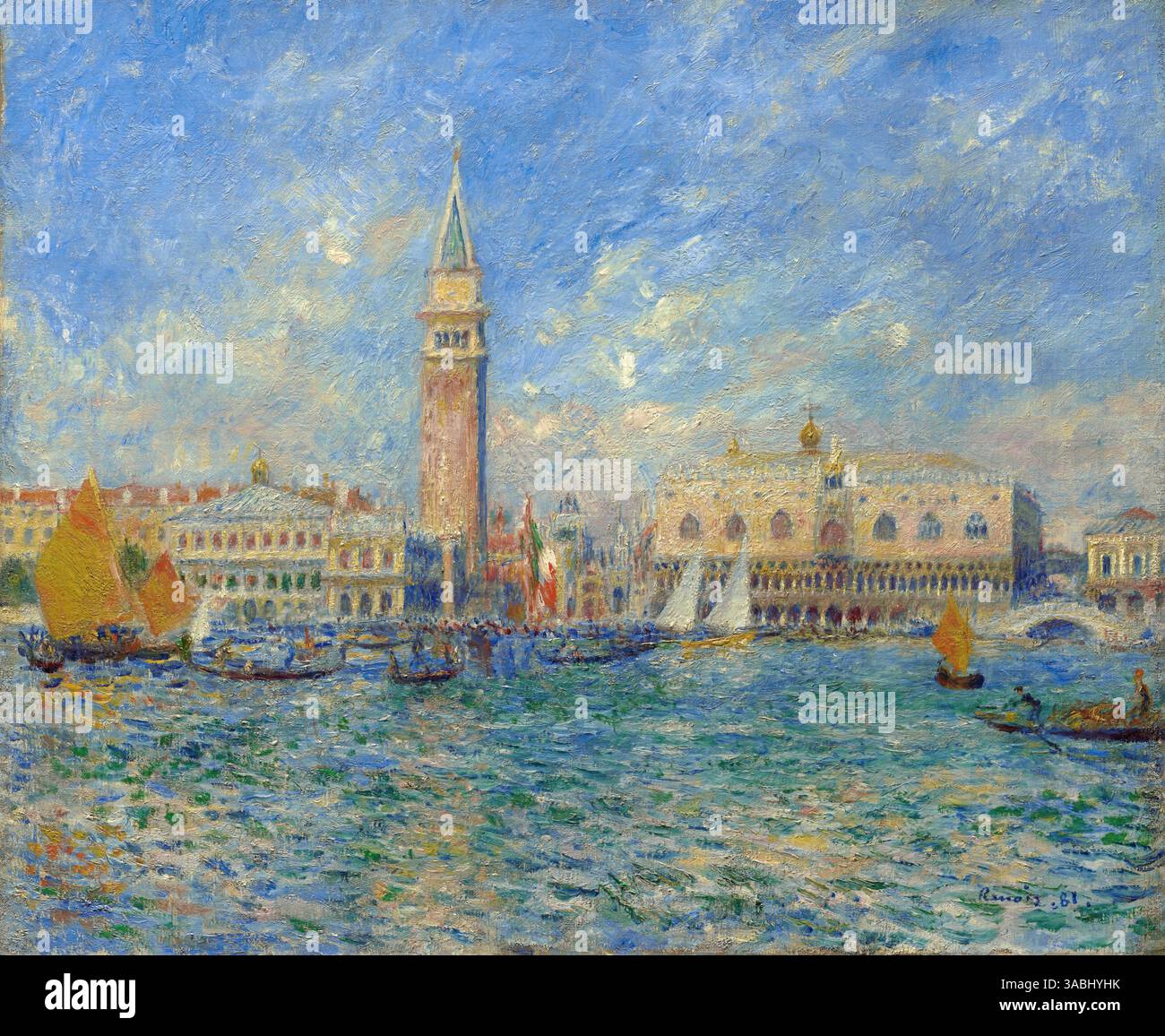 Venice, the Doges Palace, 1881 (painting) by Renoir, Pierre Auguste ...