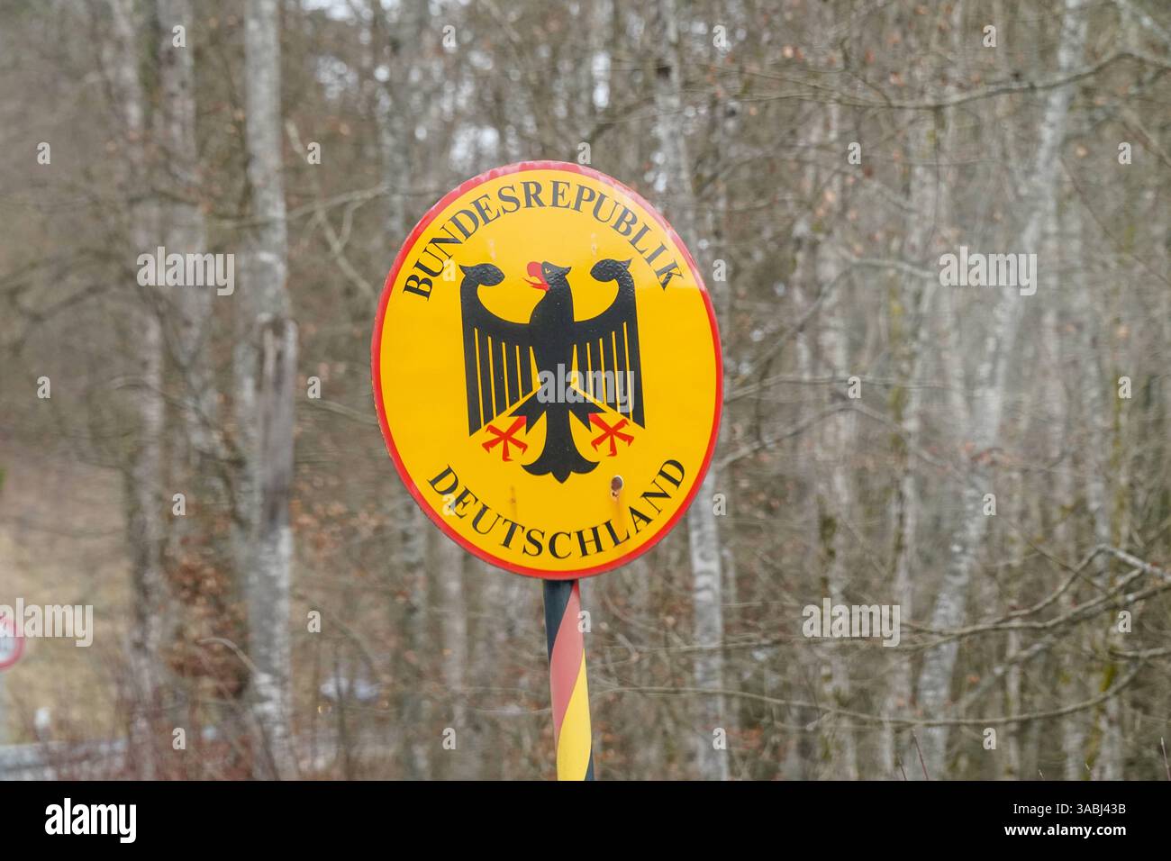 Grenzmarkierung Bundesrepublik Deutschland Grenze Deutschland, Europa ...