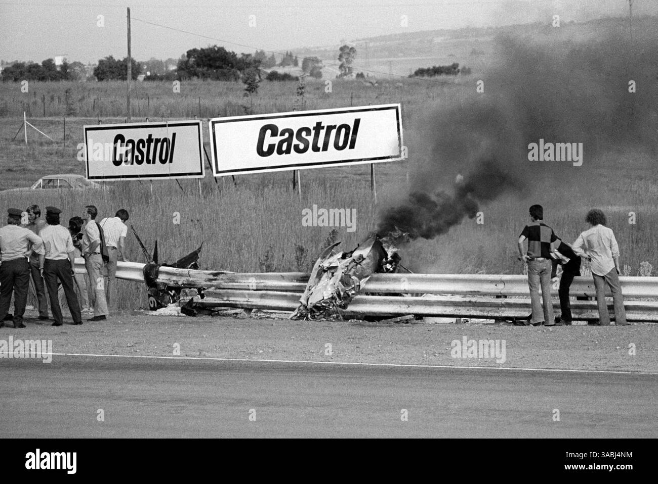 Mar 30, 1974 - Kyalami, SOUTH AFRICA - The aftermath of the fatal ...