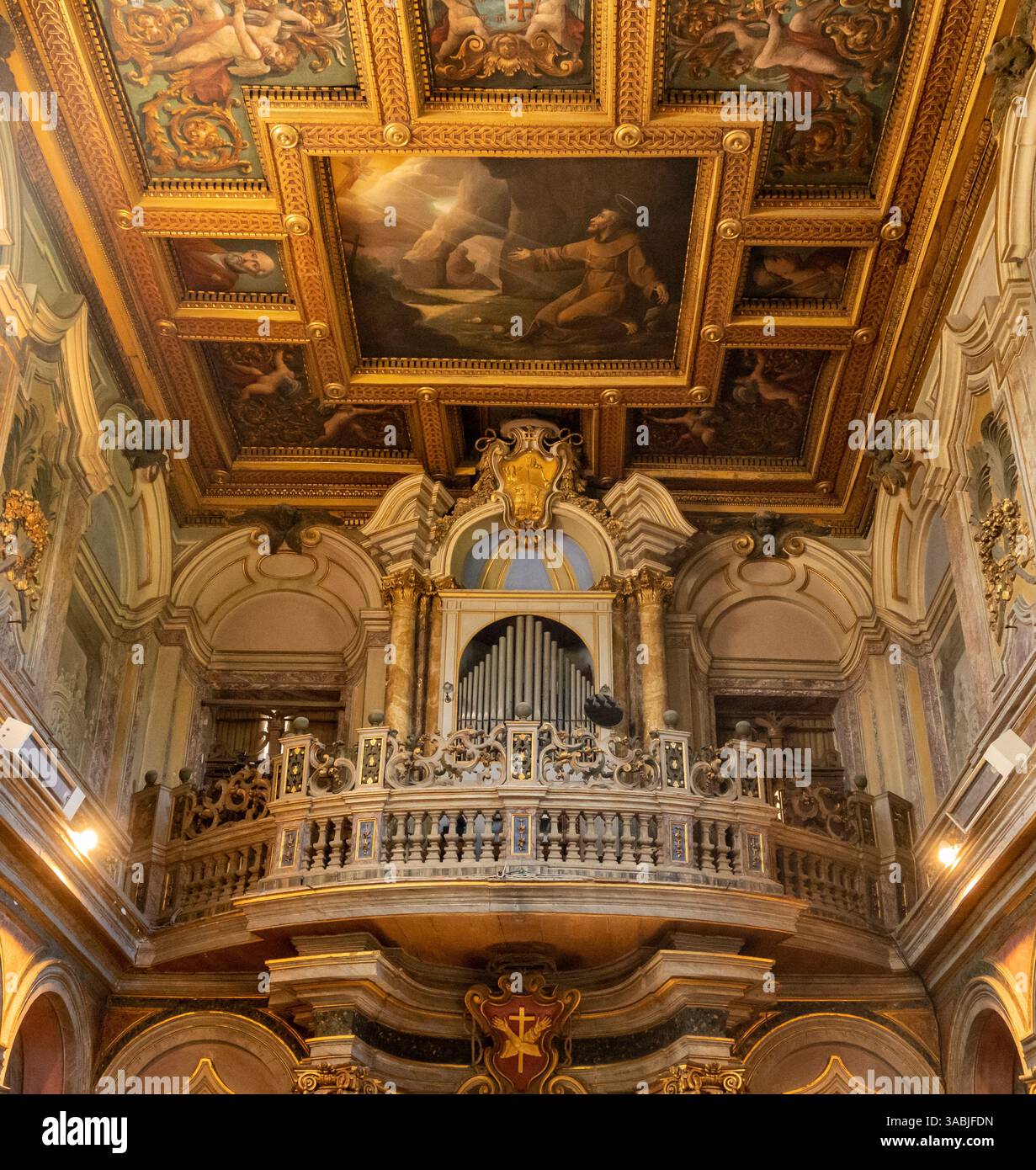 Interior of Basilica di San Bartolomeo all'Isola in Rome Stock Photo ...