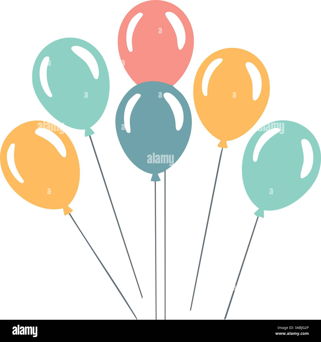 Colorful Balloons Vector Stock Vector Image & Art - Alamy
