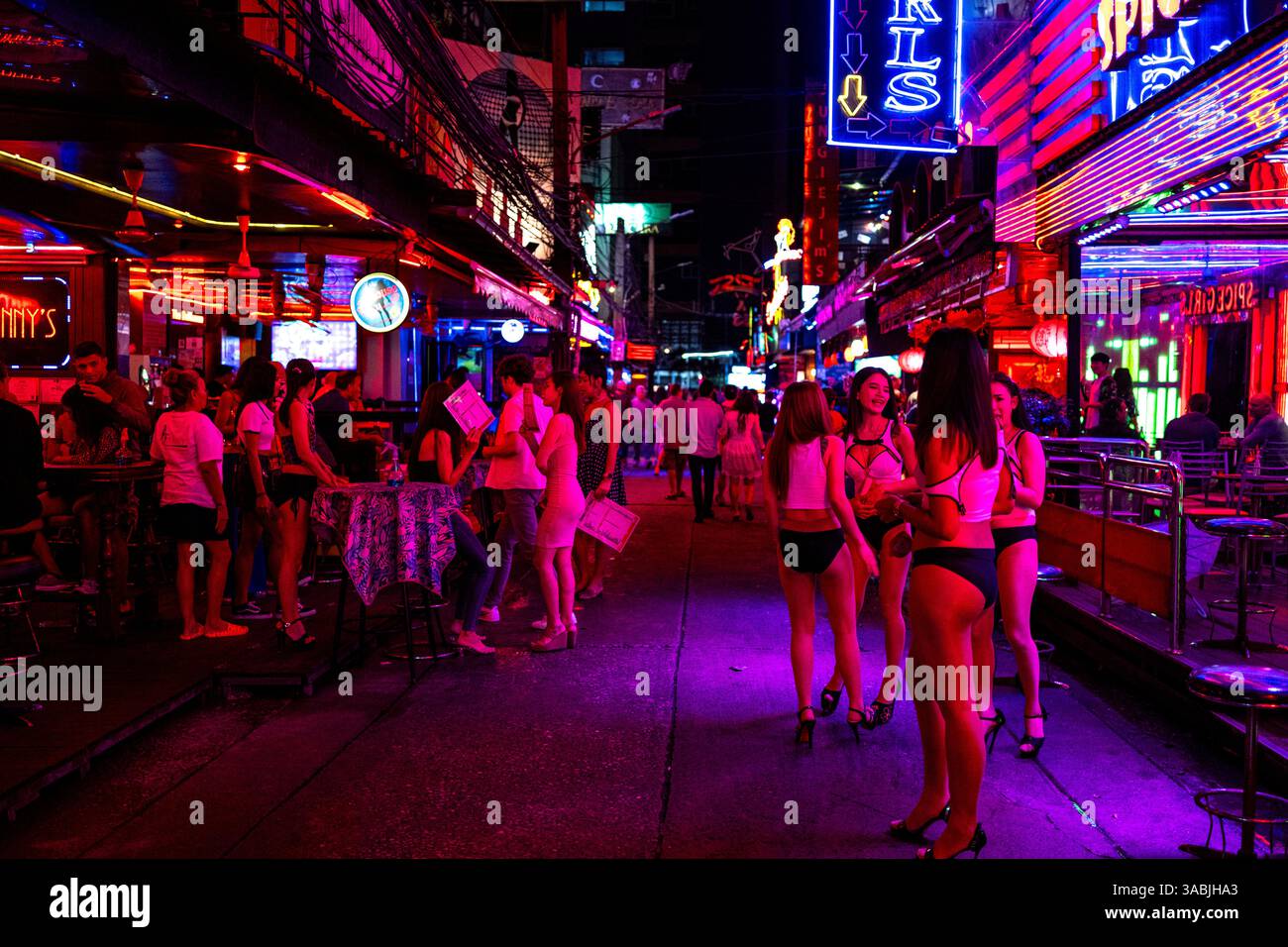 Bangkok Thailand October 2021 Ladyboys In Soi Cowboy Credits