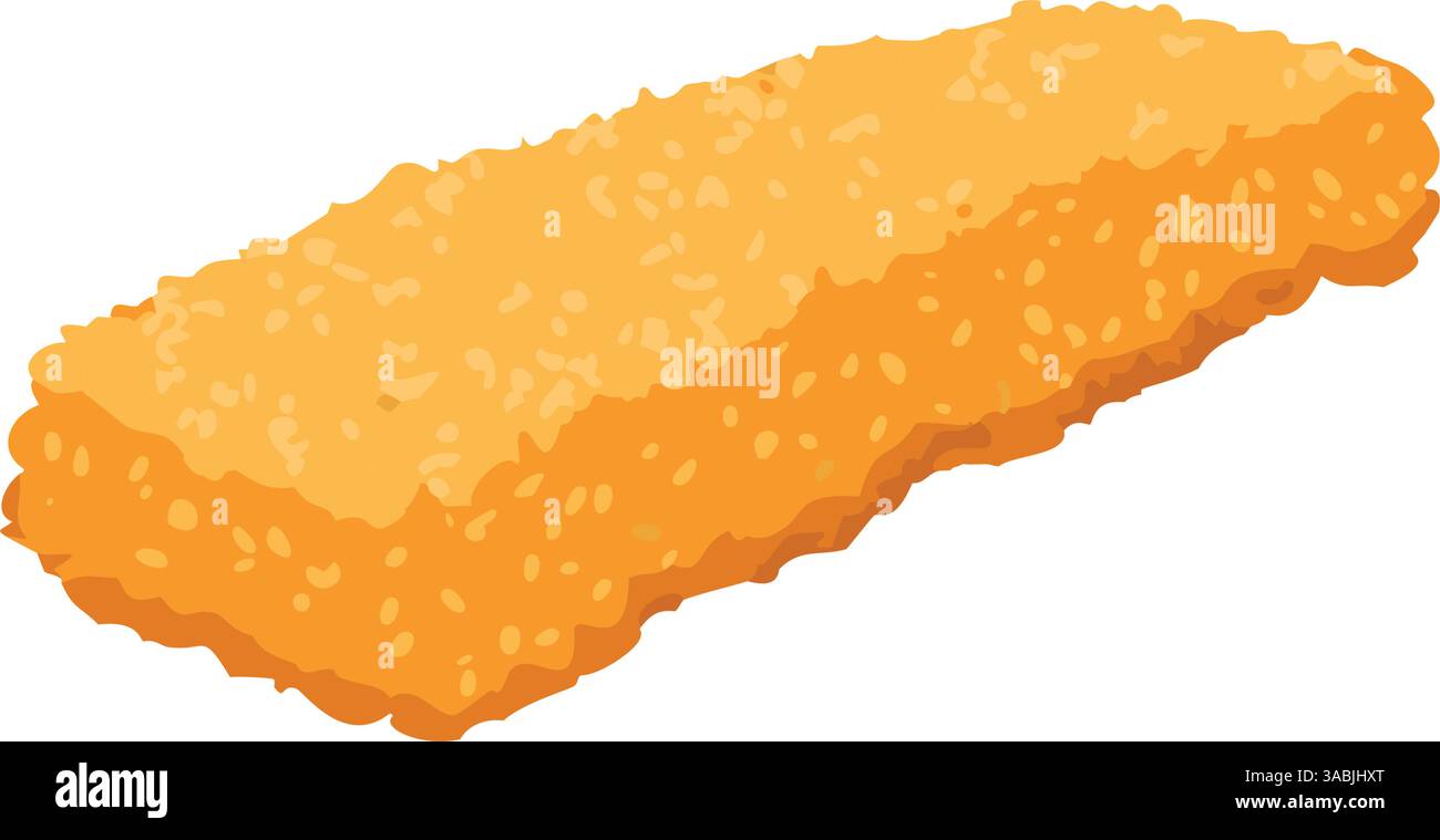 Golden Fish Finger Vector Stock Vector Image & Art - Alamy