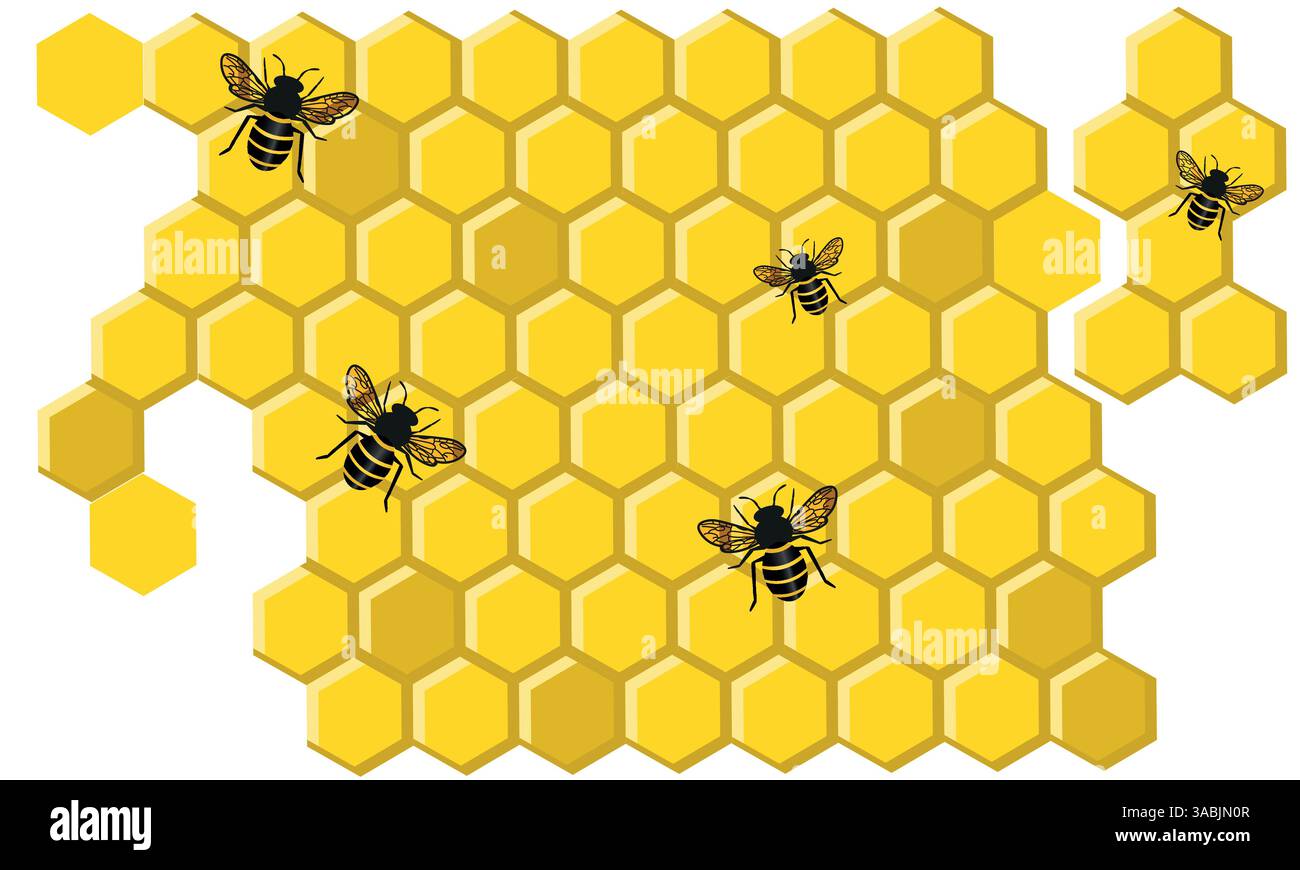 Colourful bees Stock Vector Images - Alamy