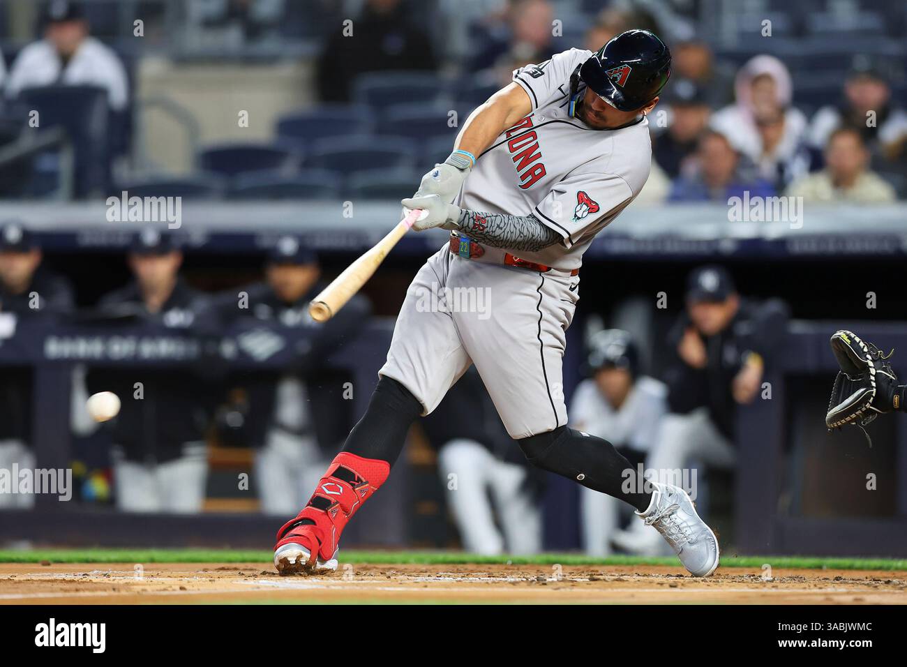 BRONX, NY - APRIL 01: Josh Naylor #22 of the Arizona Diamondbacks at ...