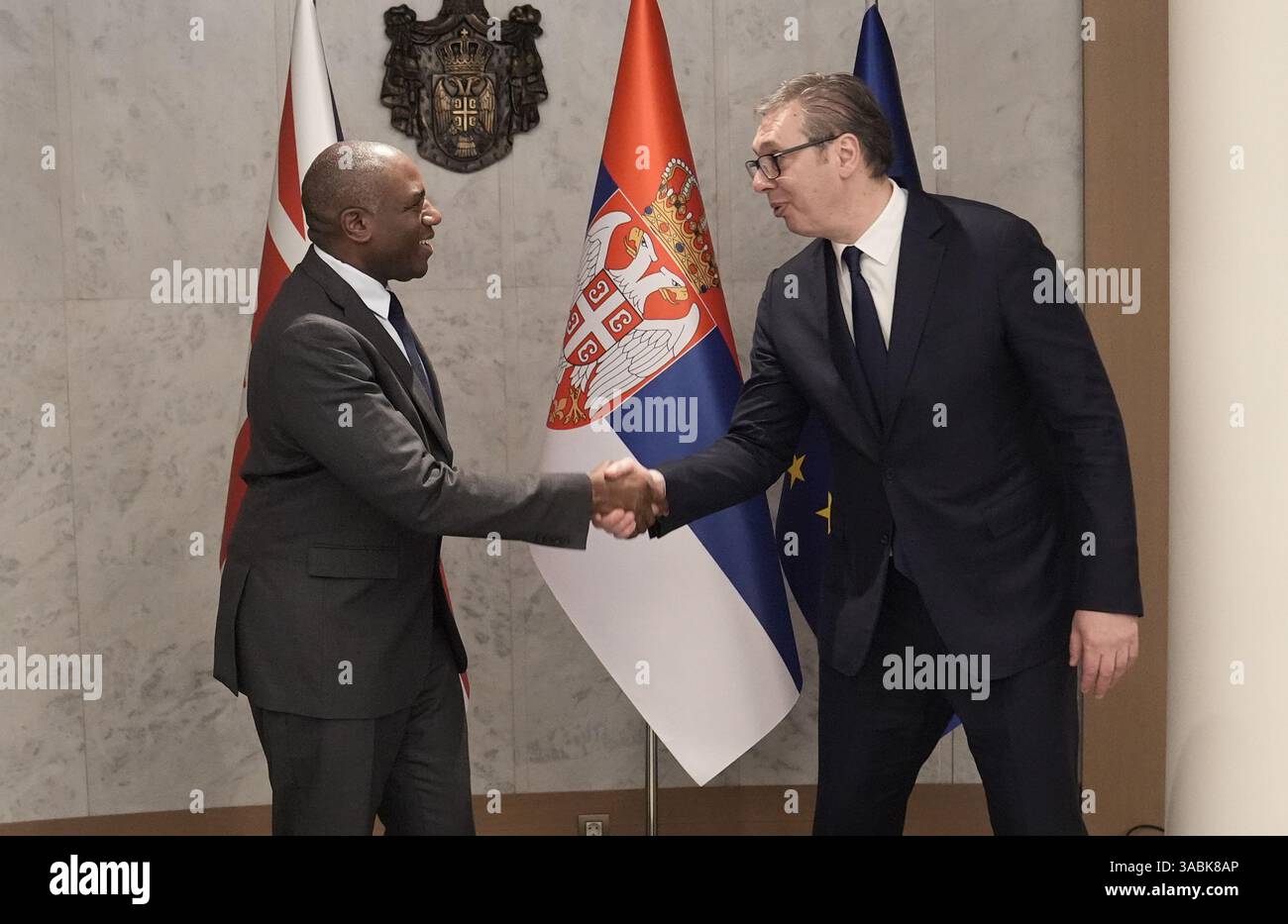 Foreign Secretary David Lammy meets President of Serbia Aleksandar in ...