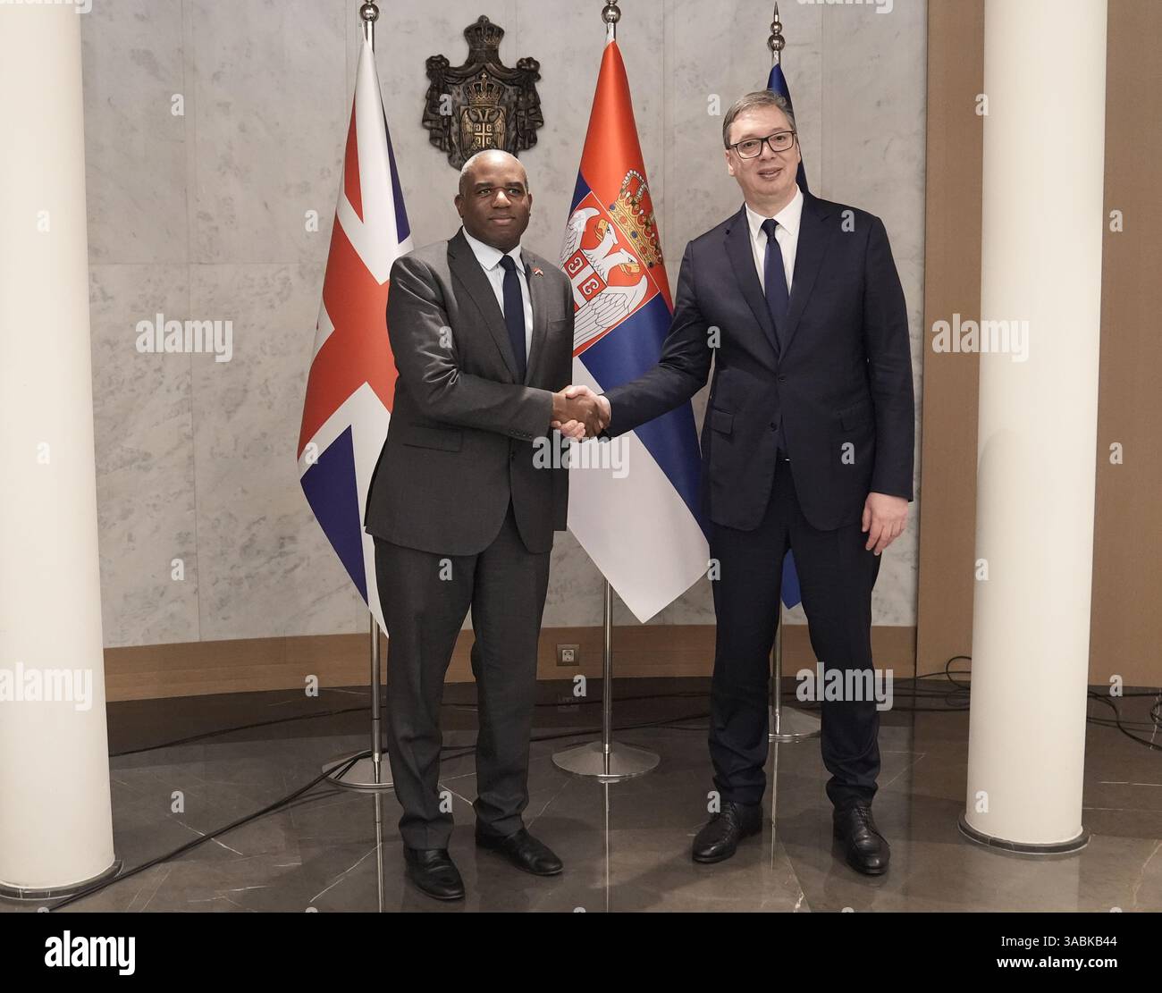 Foreign Secretary David Lammy meets President of Serbia Aleksandar ...