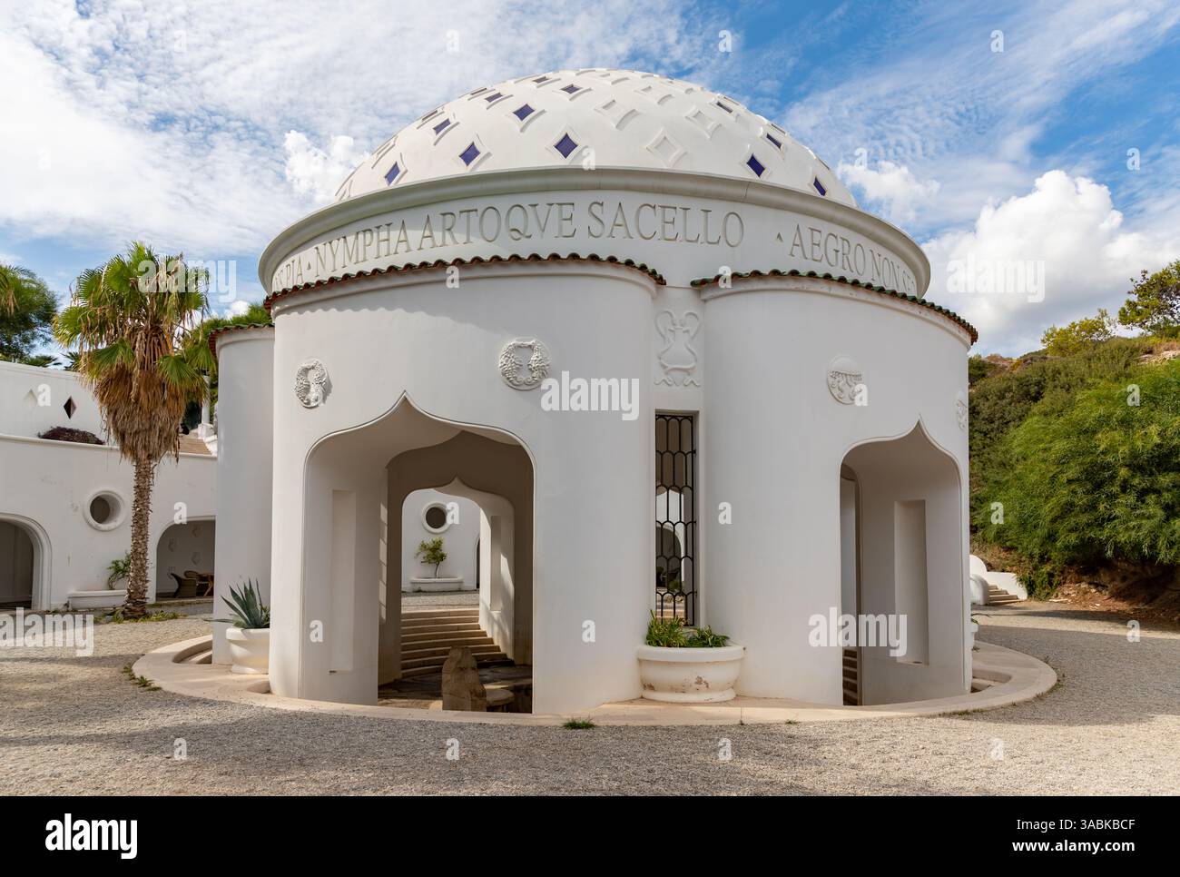 A picture of the small rotunda of Kallithea Springs, in Rhodes Stock ...
