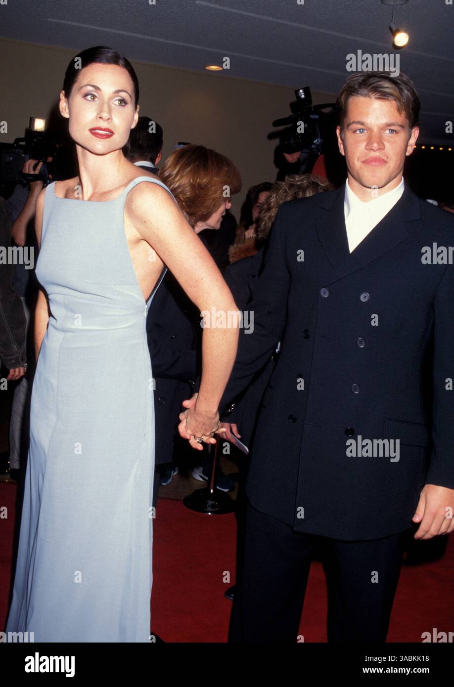 Dec 02, 1997 - Los Angeles, CA, USA - Actors MINNIE DRIVER and MATT ...