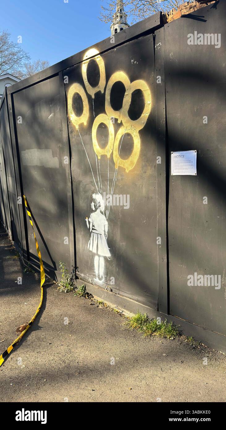 Found in Farringdon; a Mysterious piece of graffiti has been thrown up ...