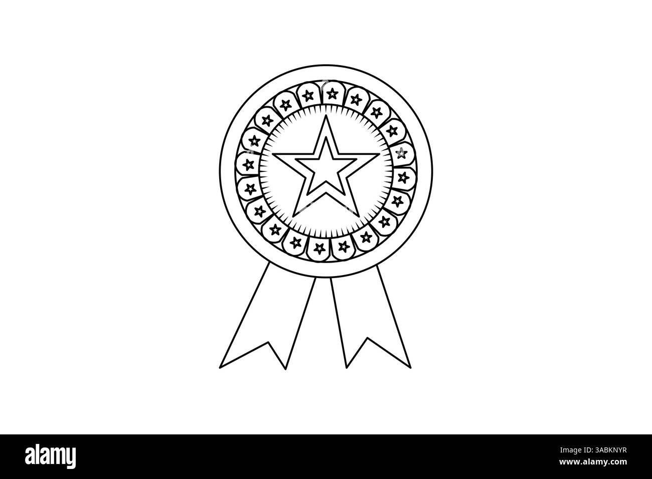 Achievement Badge icon single line art from line vector art isolated ...