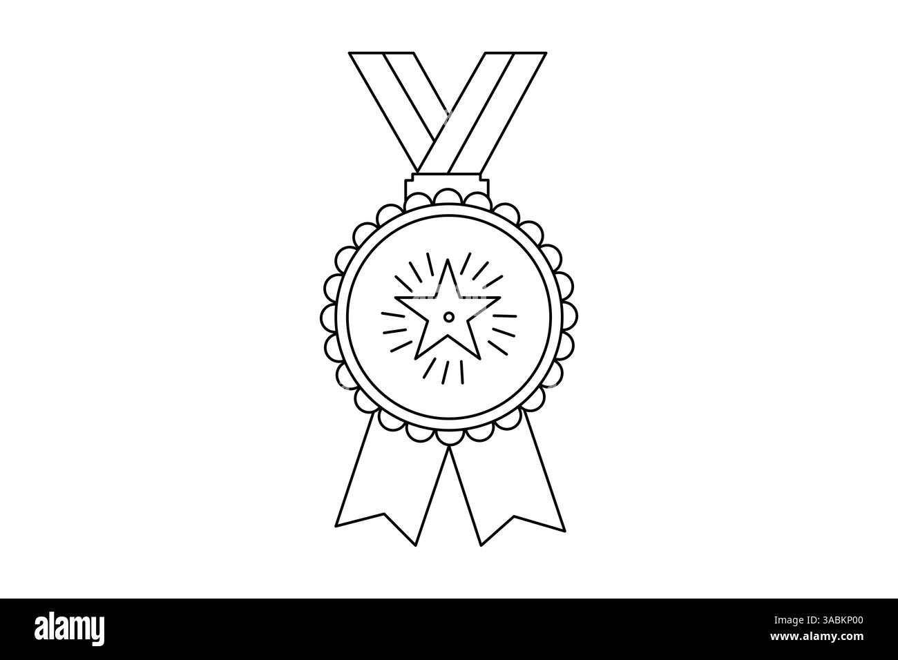 Achievement Badge icon single line art from line vector art isolated ...