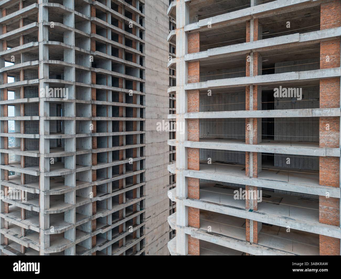 Unfinished High-Rise Building Showcasing the Raw Structure of ...