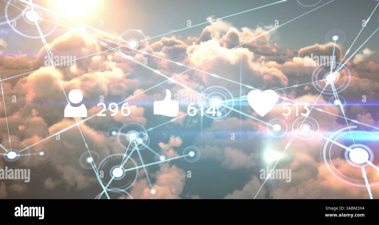 Social media icons increasing numbers hi-res stock photography and ...