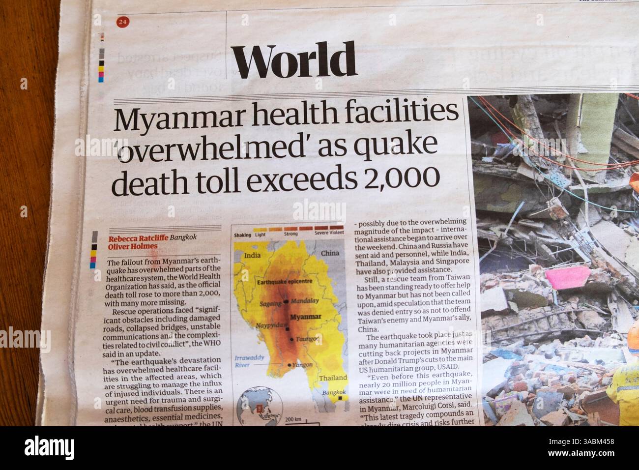 'Myanmar health facilities 'overwhelmed' as quake death toll exceeds ...