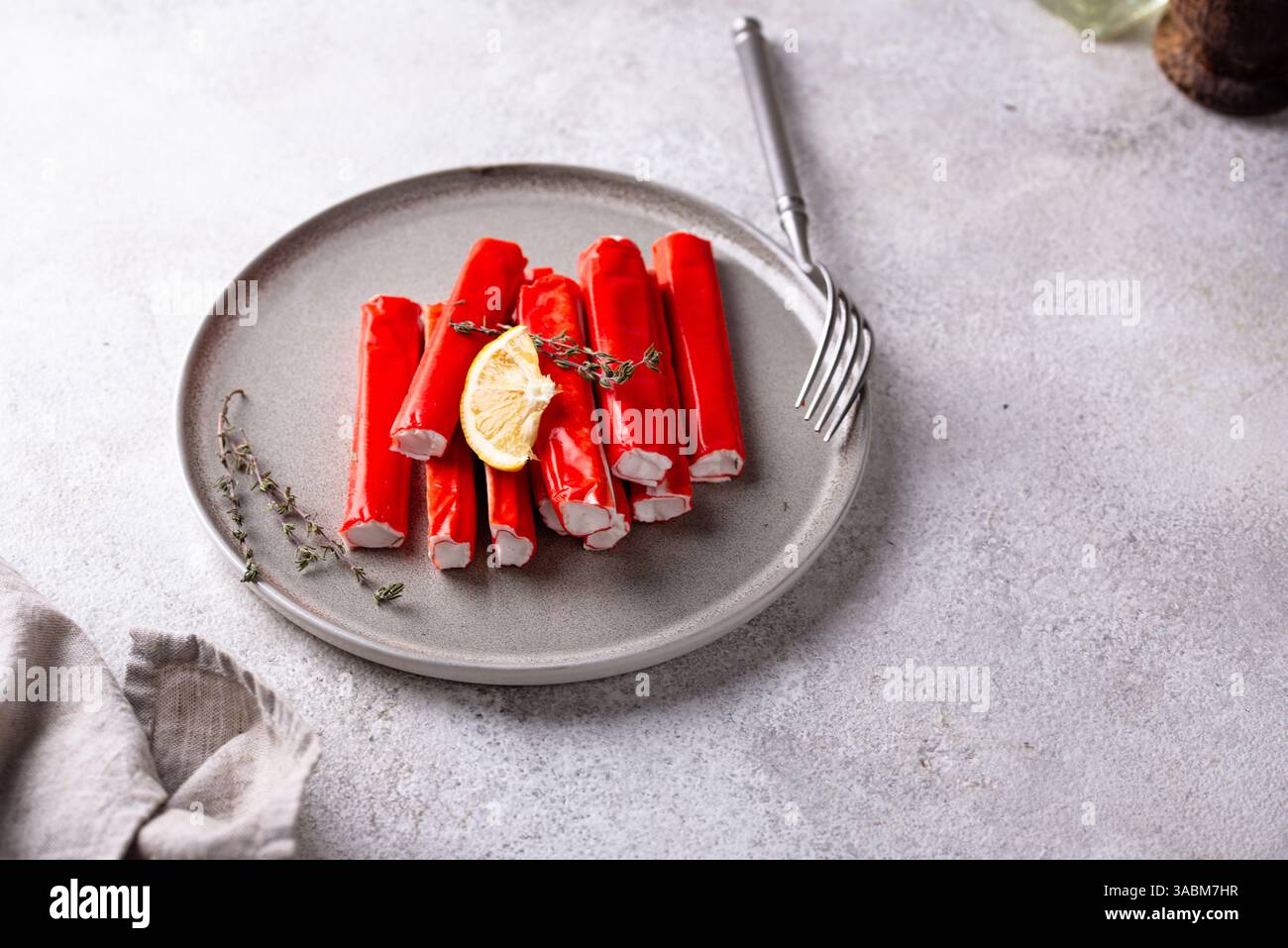 Surimi sticks from crab meat Stock Photo - Alamy