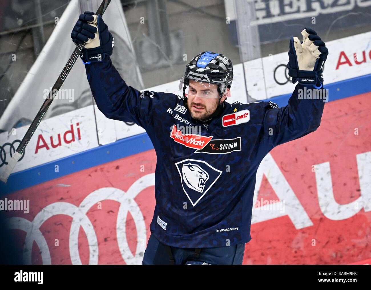 Ingolstadt, Germany. 02nd Apr, 2025. Ice hockey: DEL, ERC Ingolstadt ...